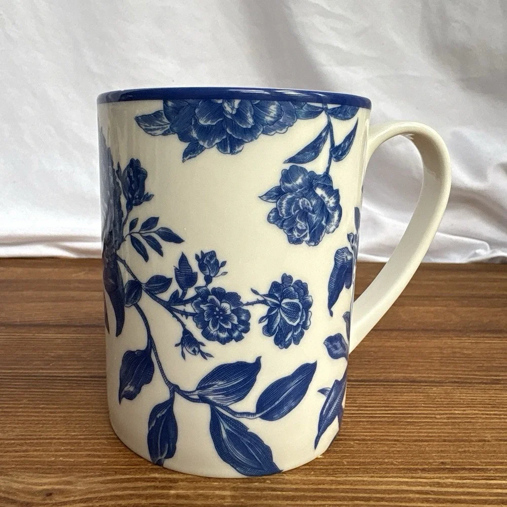 Martha Stewart | Dining | Set Of 3 Martha Stewart Orleans Peony Blue ...